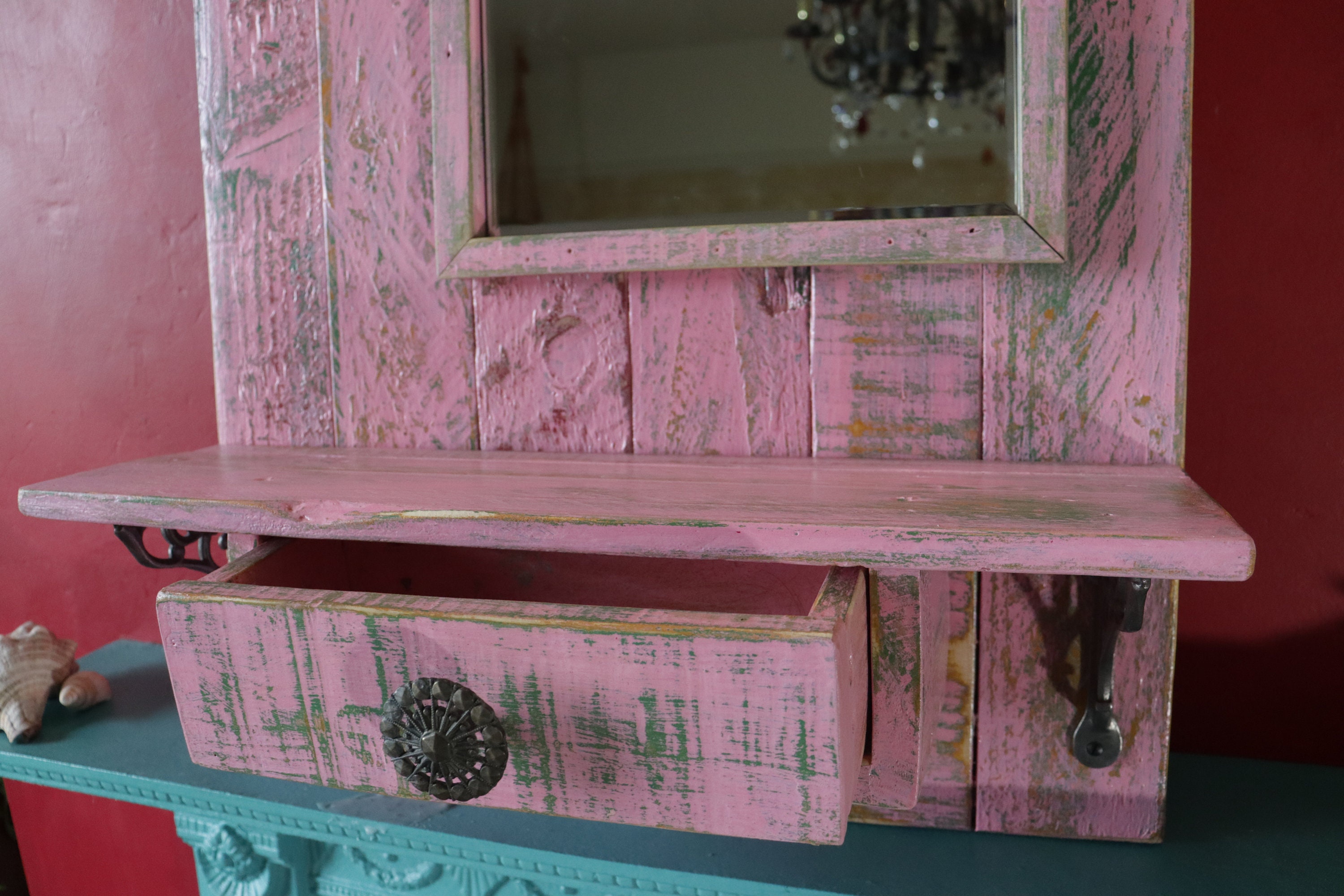 Mirror Shelving Unit for Hallway, Handmade, Custom Orders Taken ...