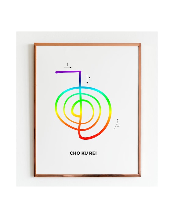 Reiki Symbol You Will Learn to Draw Them Printable Size 810 - Etsy