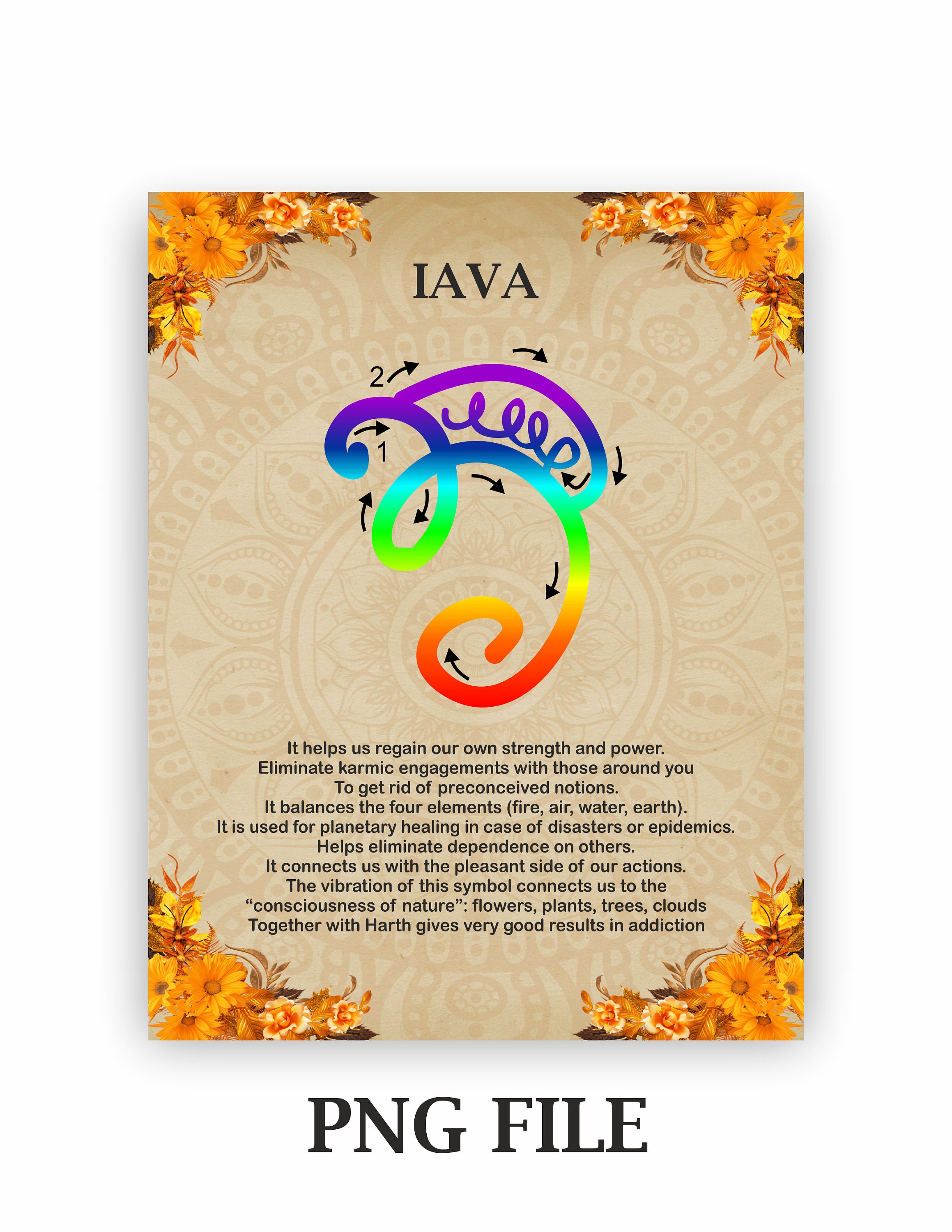 Bundle of 8 Vintage Symbols Karuna Png File 8.5x 11 Inch A4 - Etsy