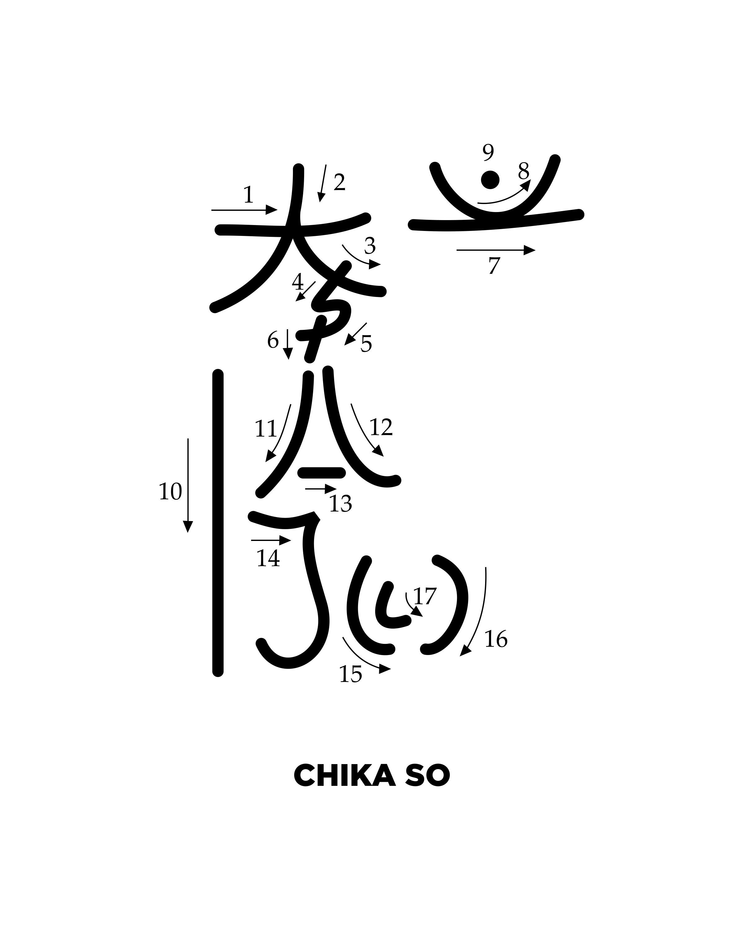 REIKi symbol printable size 810 inch CHIKA SO Symbol you | Etsy