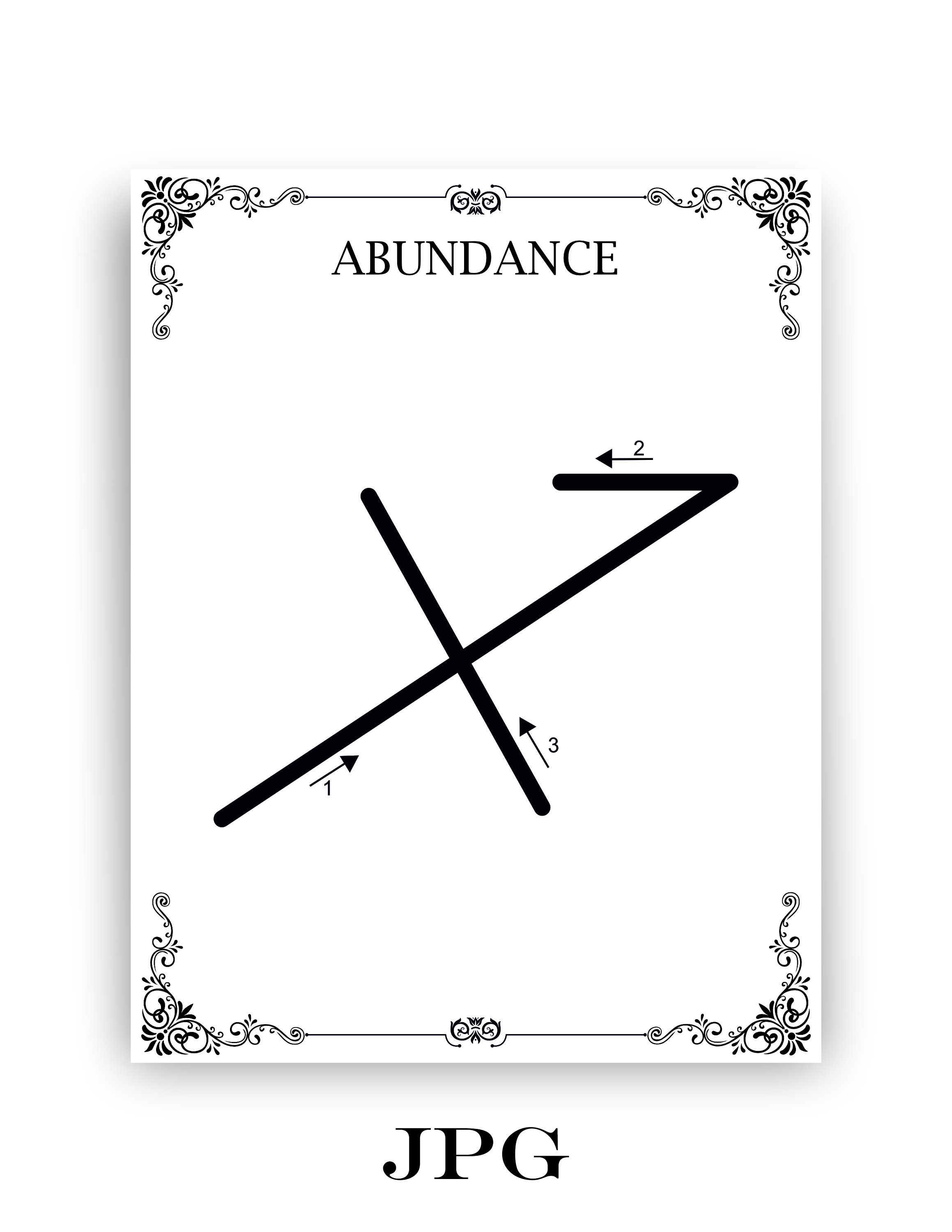 Abundance Shamballa Symbol You Will Learn to Draw Them, Printable Size ...