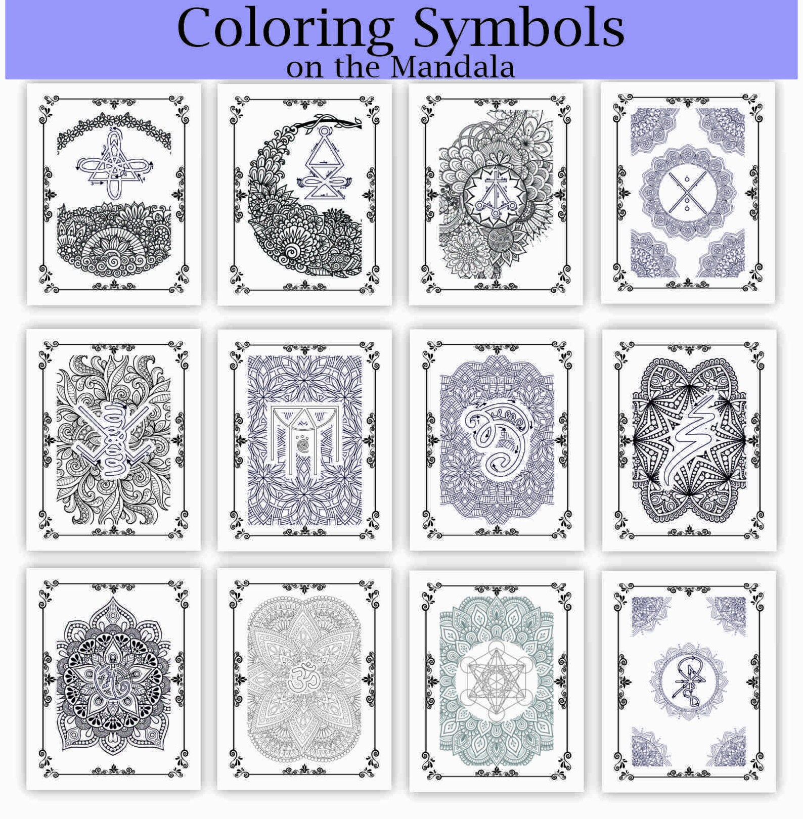 Pack of 38 Symbols With a Short Description and Coloring Symbols on ...
