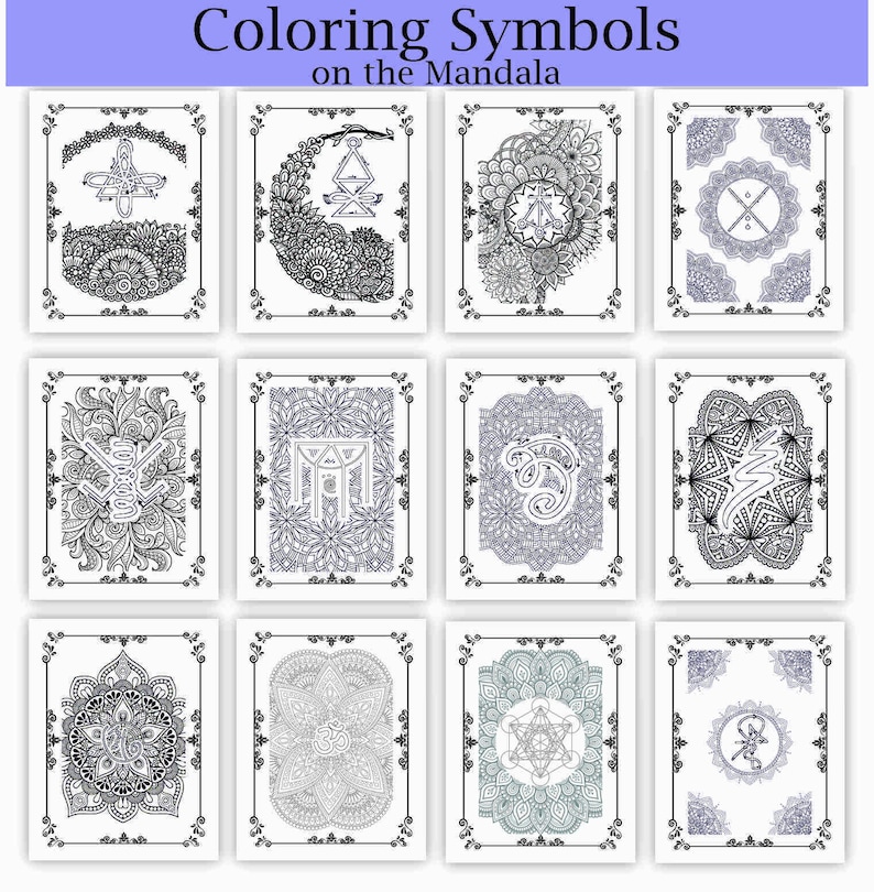 Pack of 38 Symbols With a Short Description and Coloring Symbols on ...
