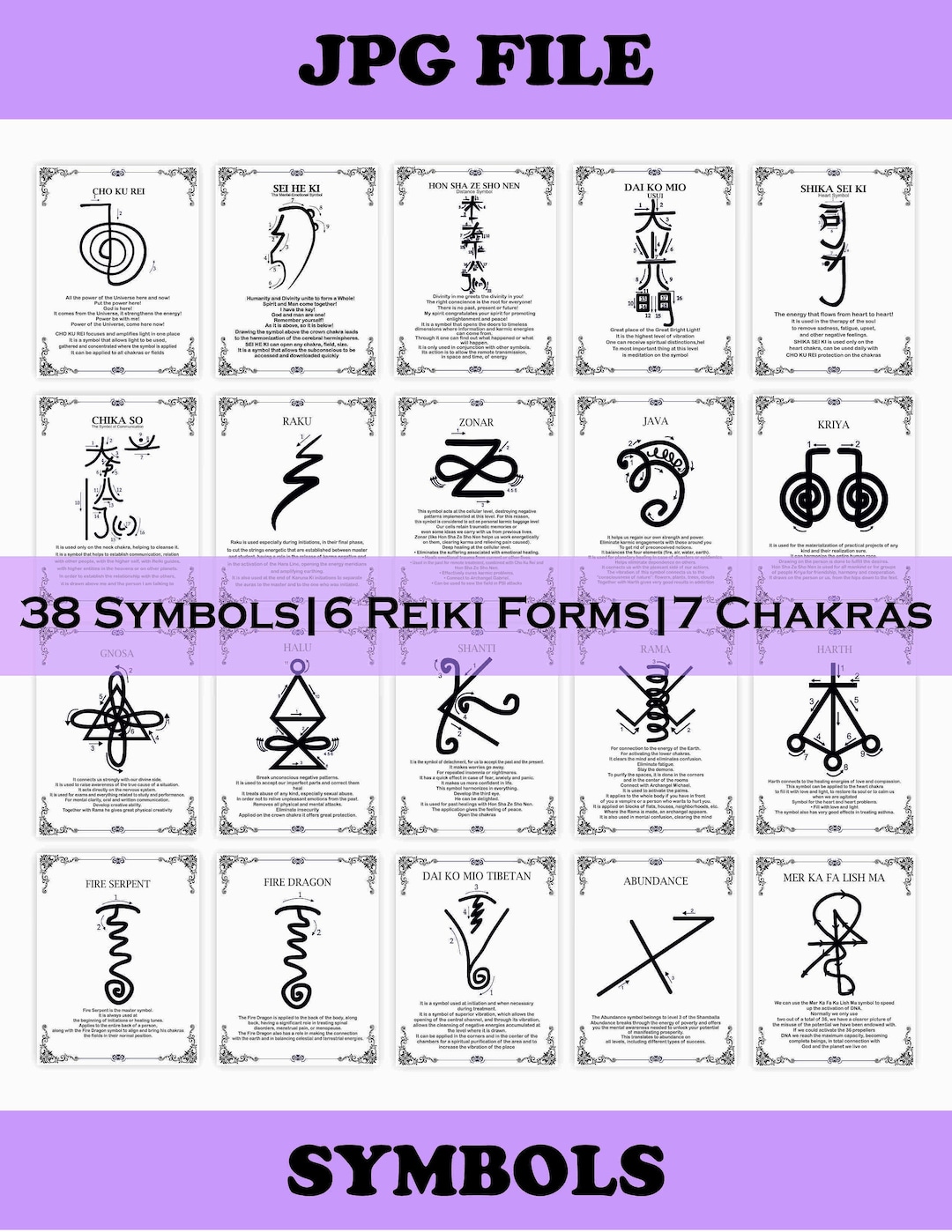 Símbolos Reiki, Karuna, Shambala, Símbolos tibetanos, Forma Reiki ...