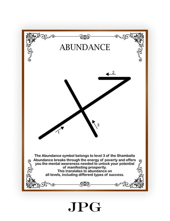Abundance Shamballa Symbol You Will Learn to Draw Them - Etsy