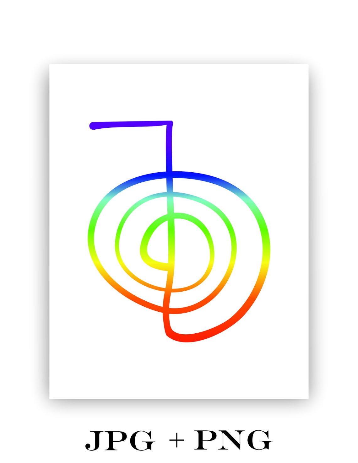 CHO KU REI Symbol: Reiki Art Print (digital Download) - Etsy
