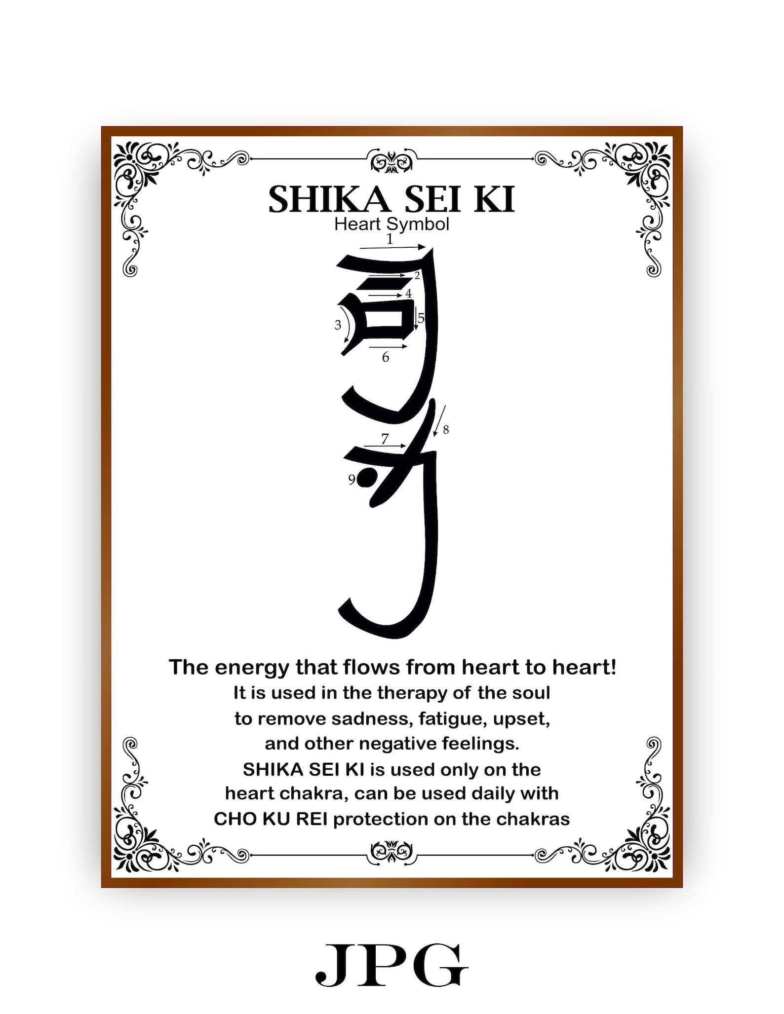 Shika Sei Ki Reiki Symbol: Printable Guide (digital Download) - Etsy