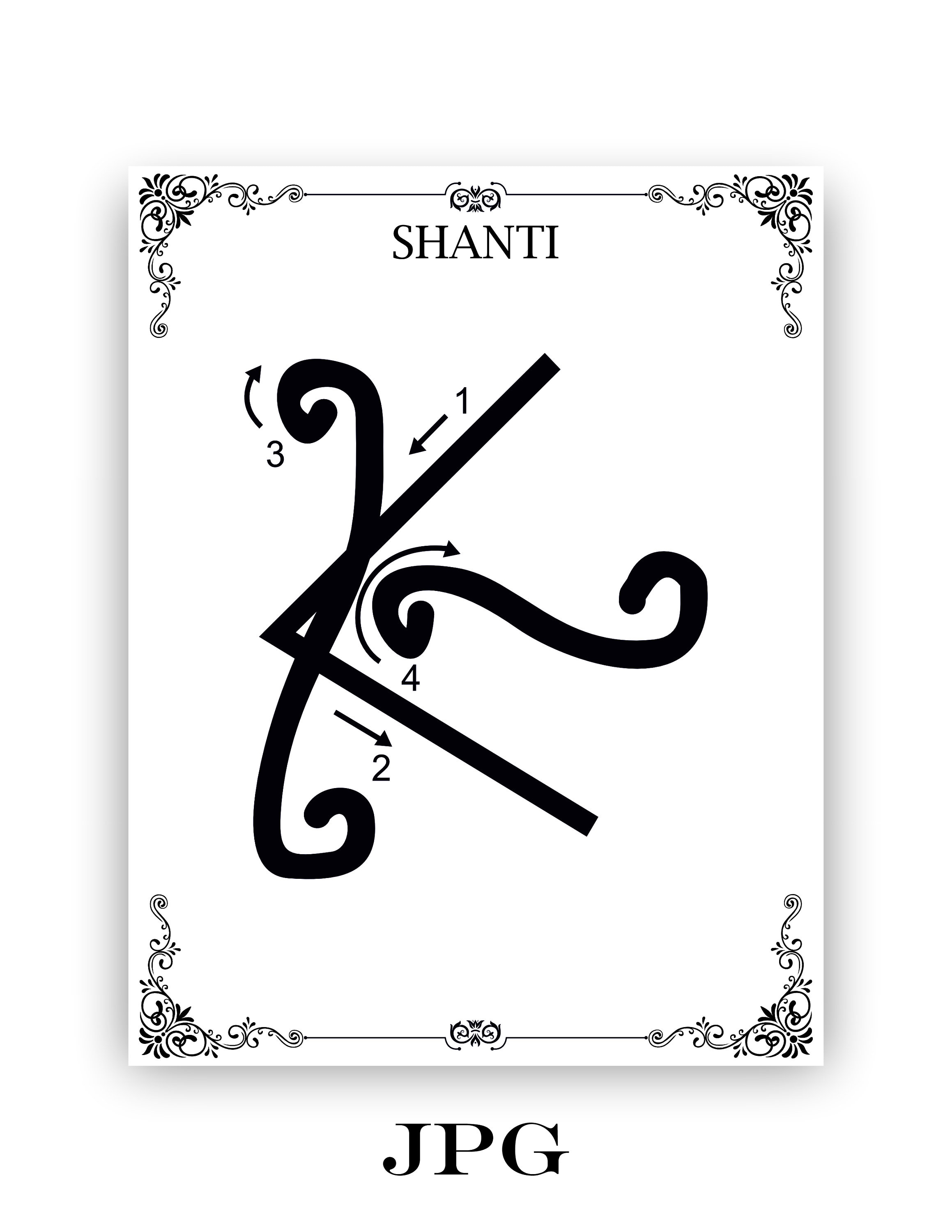 Shanti Symbol Tattoo