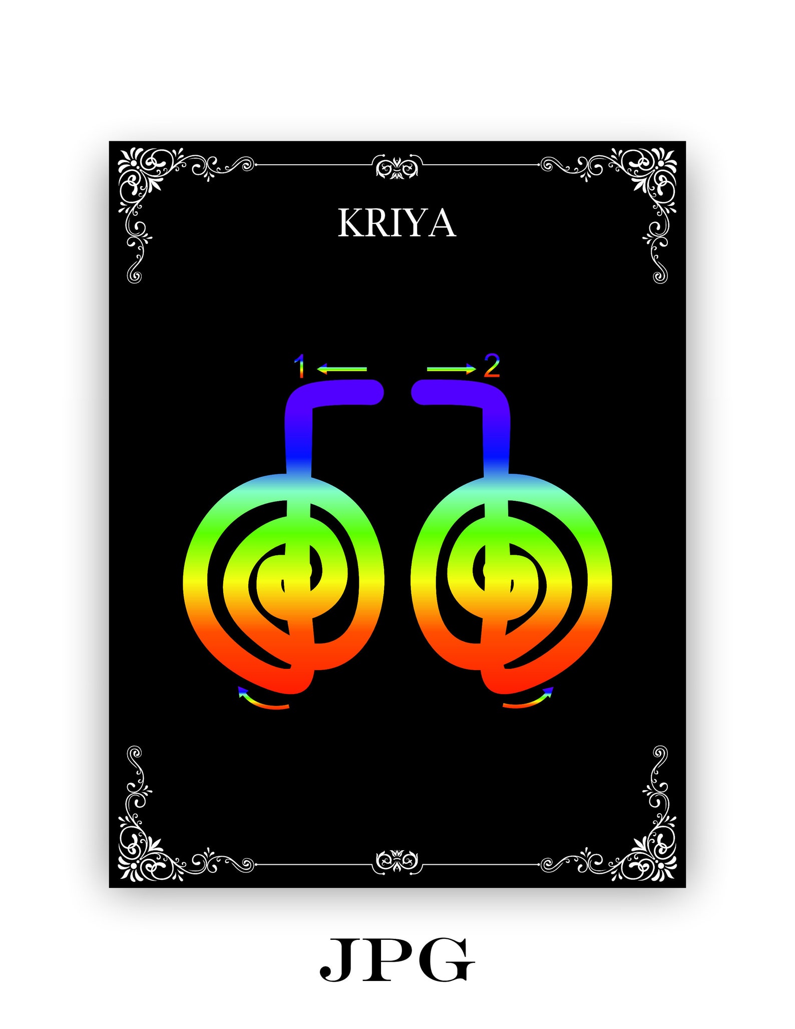 KRIYA Symbol Karuna You Will Learn to Draw Them Printable Size 8.5x11 ...