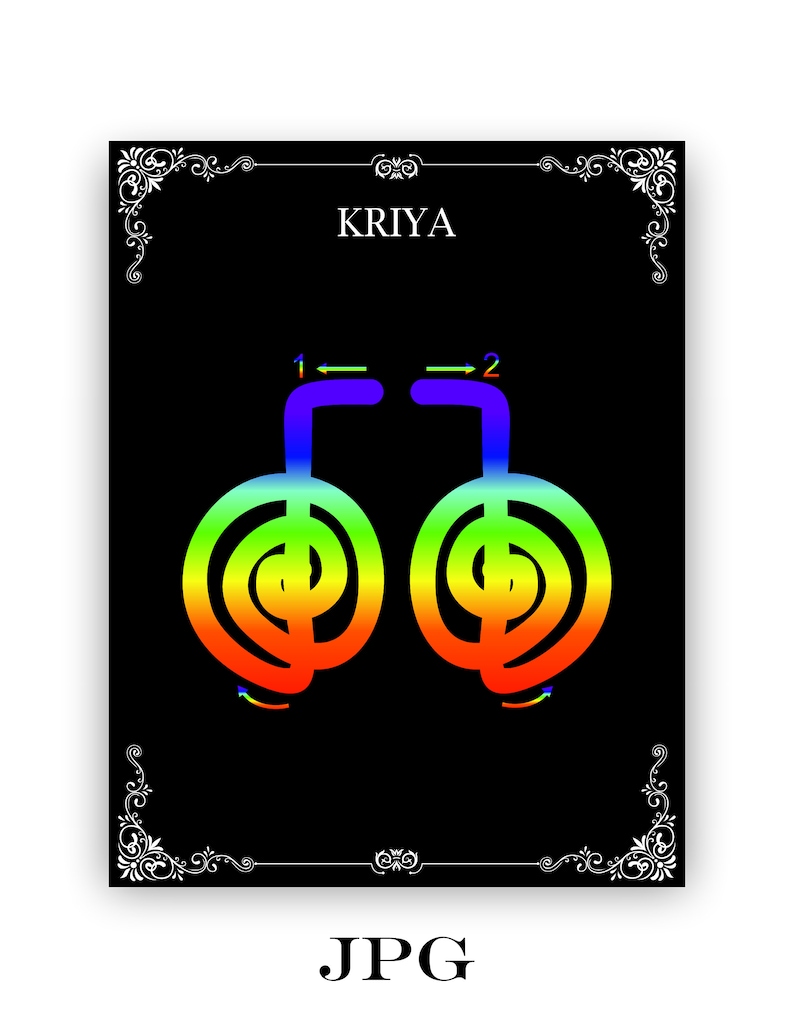 KRIYA Symbol Karuna You Will Learn to Draw Them Printable Size 8.5x11 ...