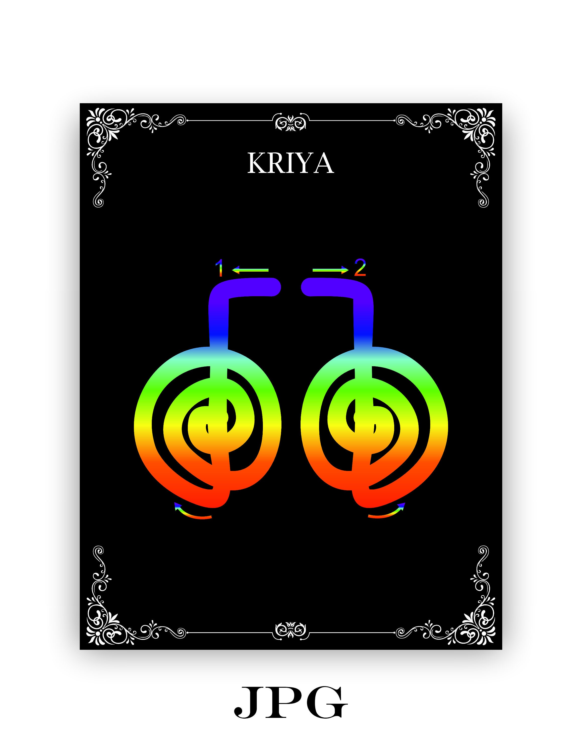 KRIYA Symbol Karuna You Will Learn to Draw Them Printable Size 8.5x11 ...