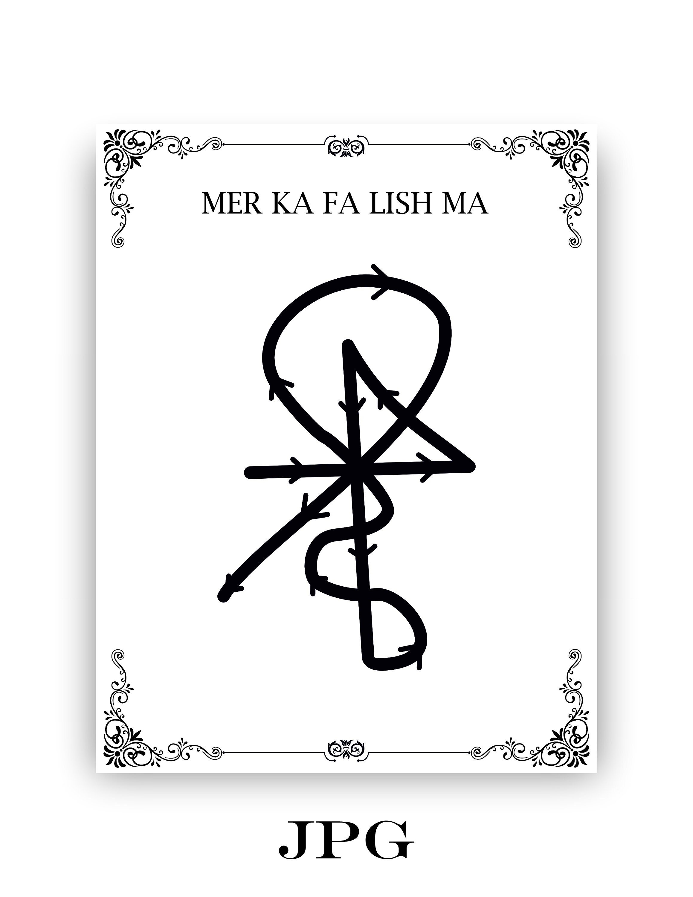 Mer Ka Fa Lish Ma Shamballa Symbol: Printable Art (digital Download) - Etsy