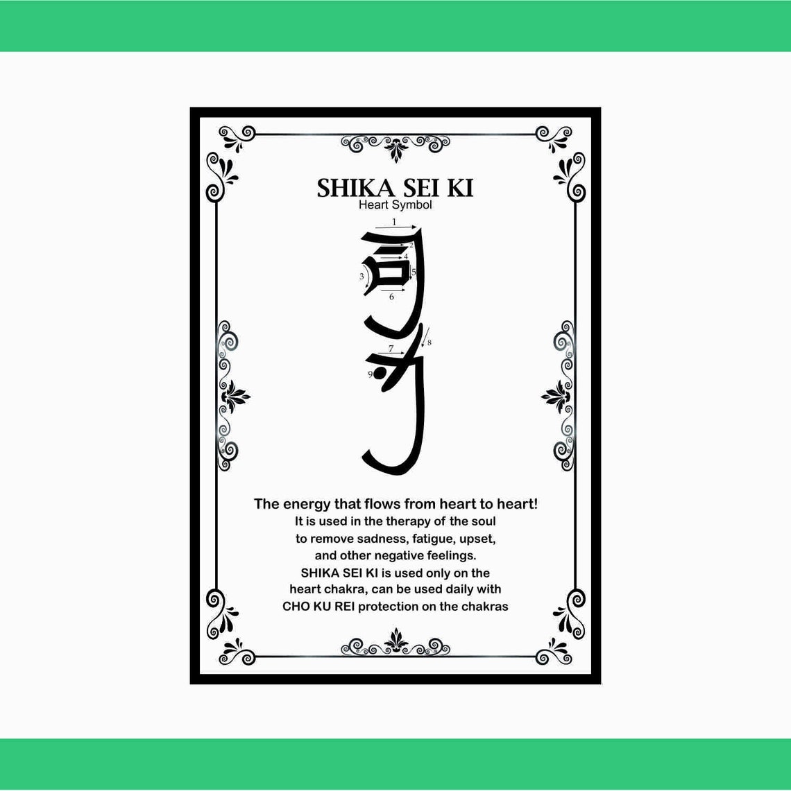 Pack of 6 Symbols. Cho Ku Rei, Sei He Ki, Hon Sha Ze Sho Nen, Dai Ko ...