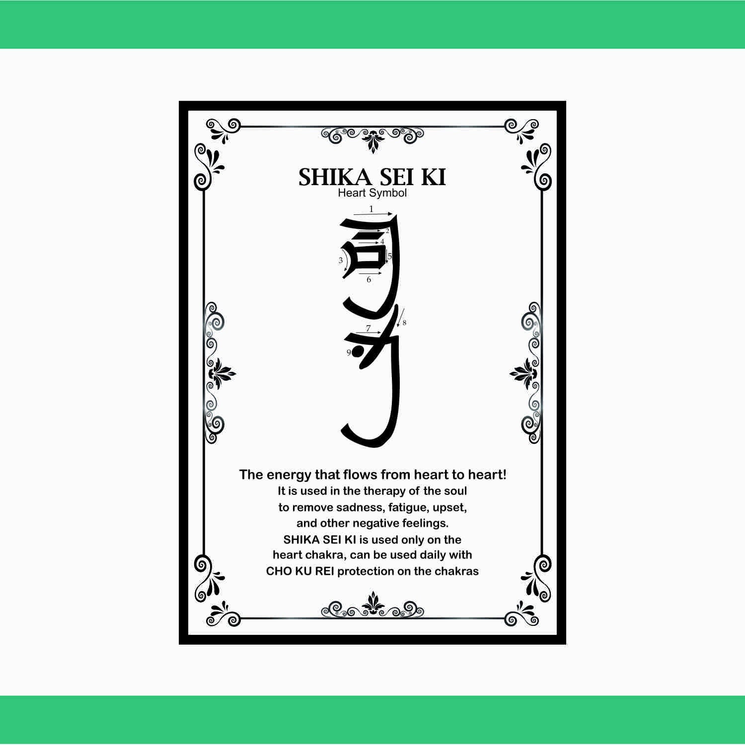 Pack of 6 Symbols. Cho Ku Rei, Sei He Ki, Hon Sha Ze Sho Nen, Dai Ko ...