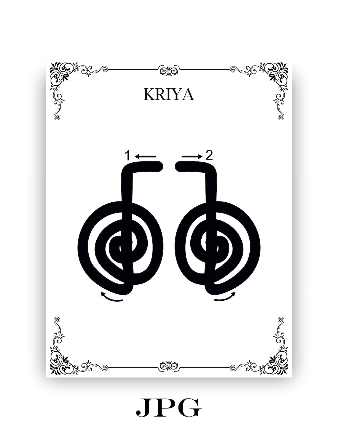 KRIYA Symbol Karuna Printable (digital Download) - Etsy