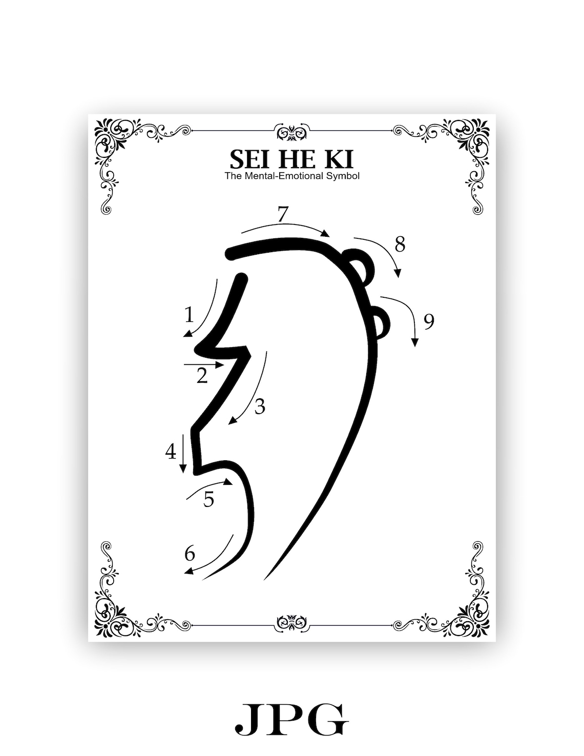 Sei He Ki Reiki Symbol: Learn to Draw (digital Download) - Etsy