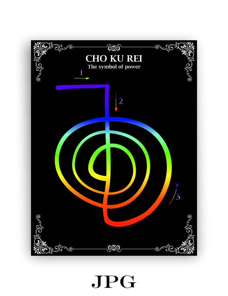 CHO KU REI Symbol | 6 Jpg & 3 Png | Reiki Symbol, You Will Learn to ...