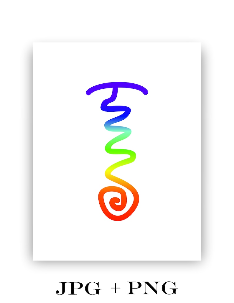 Fire Serpent Symbol Reiki Printable Size 8.5x11 Inch 6jpg & - Etsy