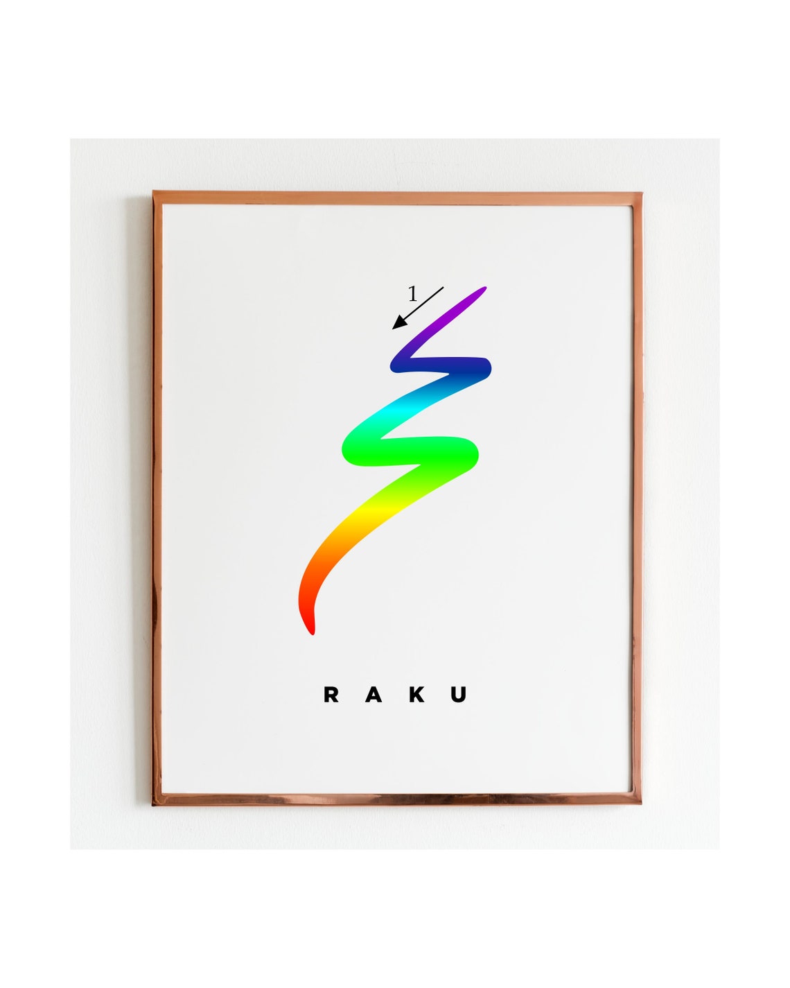 RAKU Symbol, Reiki Symbol, You Will Learn to Draw Them, Printable Size ...