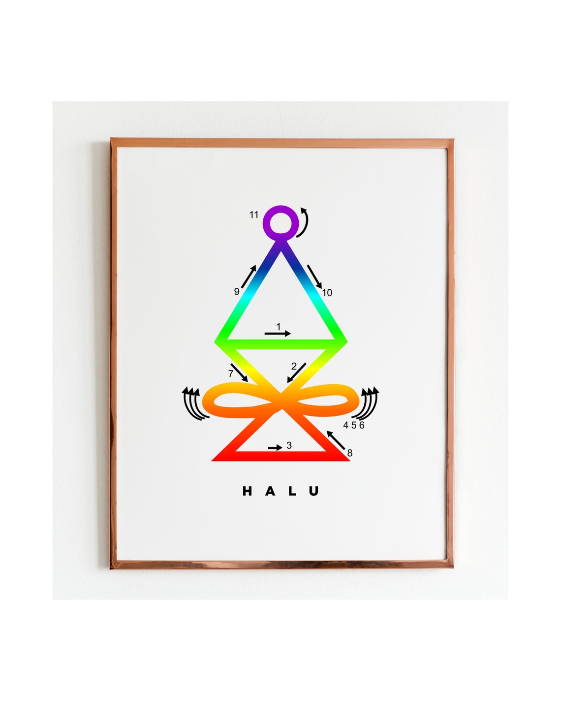 HALU Symbol Reiki Symbol You Will Learn to Draw Them - Etsy