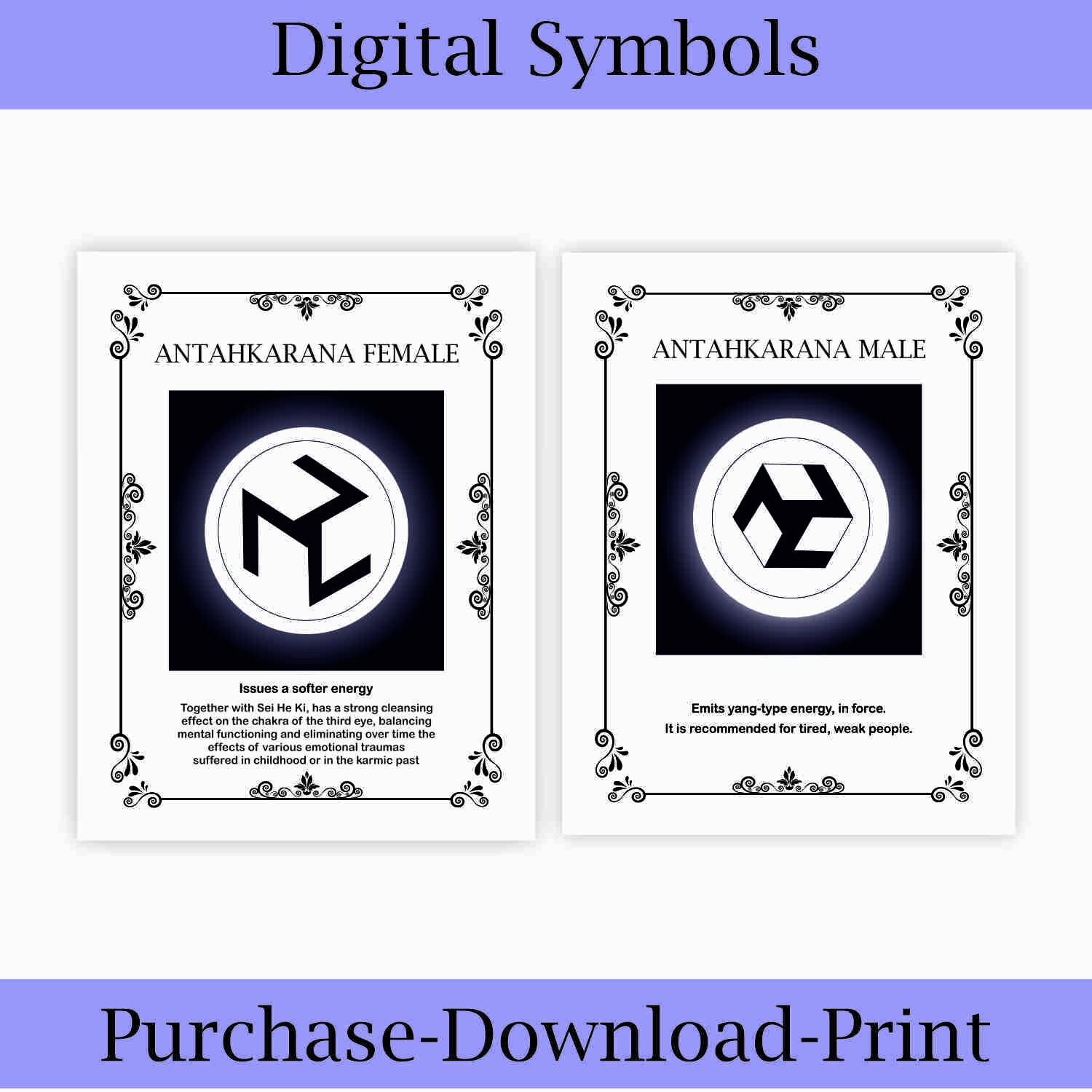 Pack of 38 Symbols With a Short Description and Coloring Symbols on ...