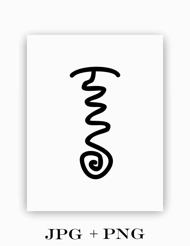 Fire Serpent Symbol Reiki Printable Size 8.5x11 Inch 6jpg & - Etsy