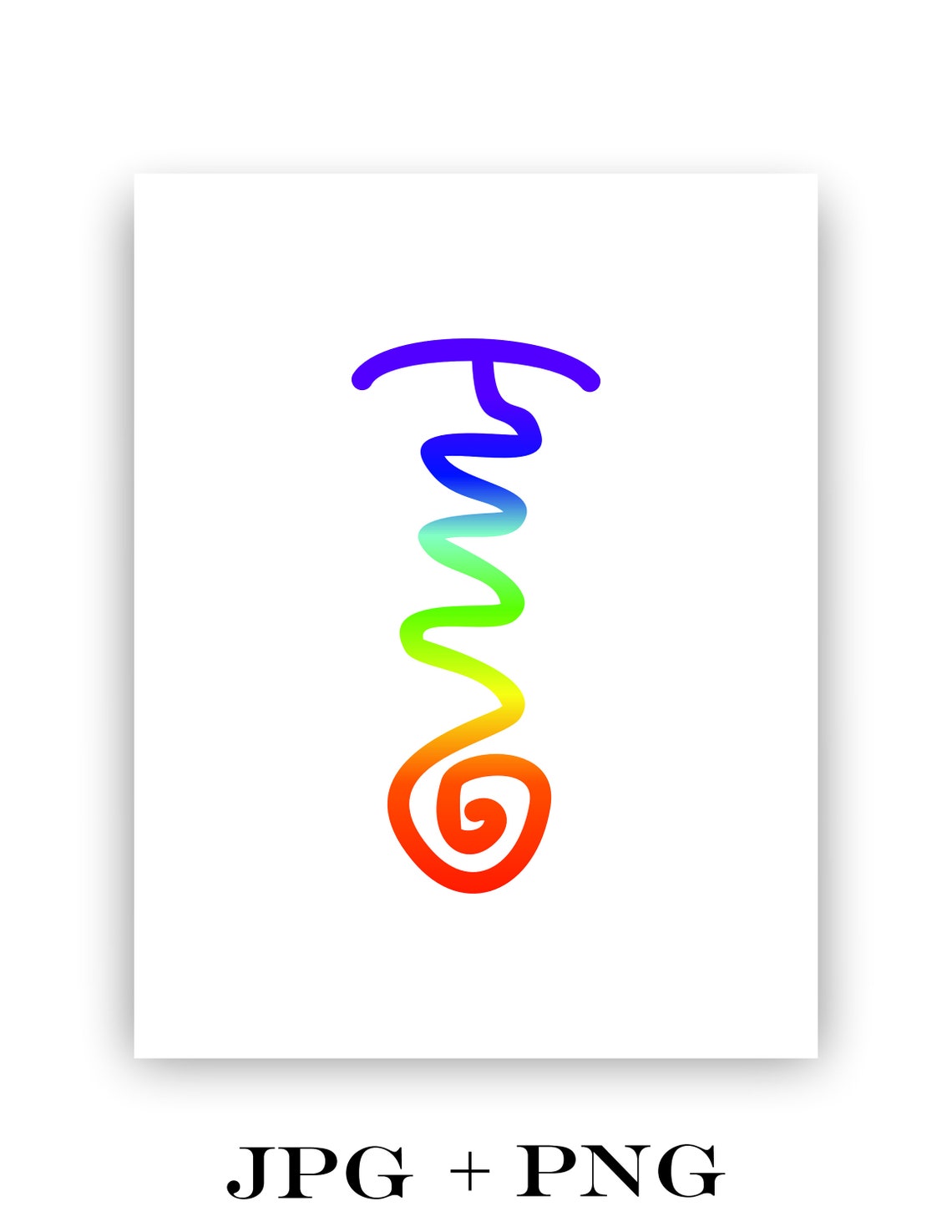 Fire Dragon Symbol Reiki Printable, Size 8.5x11 Inch (A4) 6 Jpg & 3 Png ...