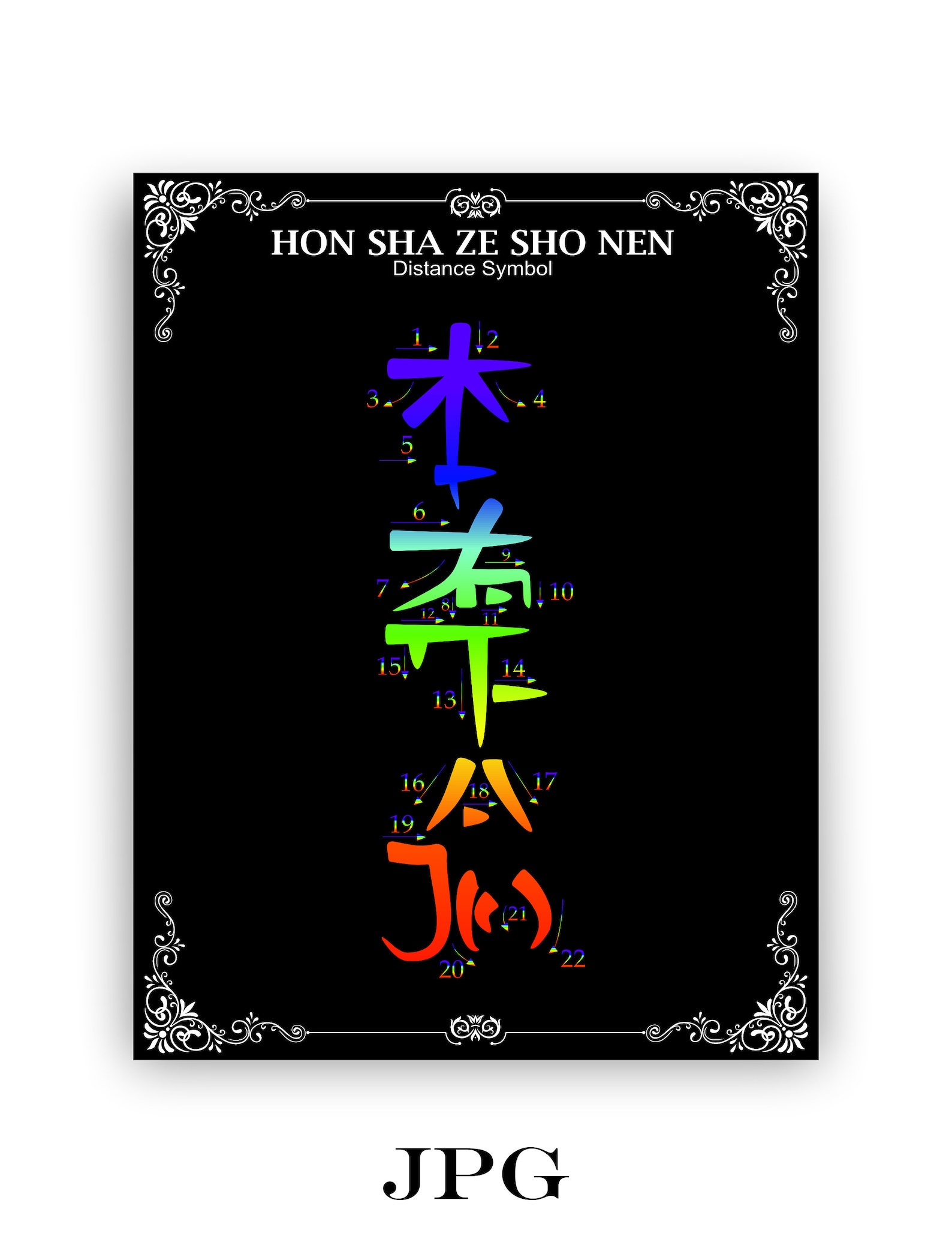 Hon Sha Ze Sho Nen Symbol: Reiki Printable (digital Download) - Etsy