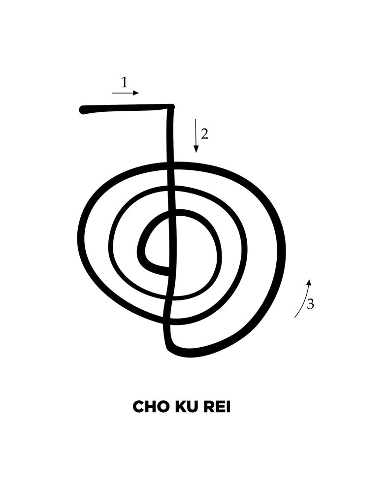 CHO KU REI Reiki Symbol Art Print (digital Download) - Etsy Australia