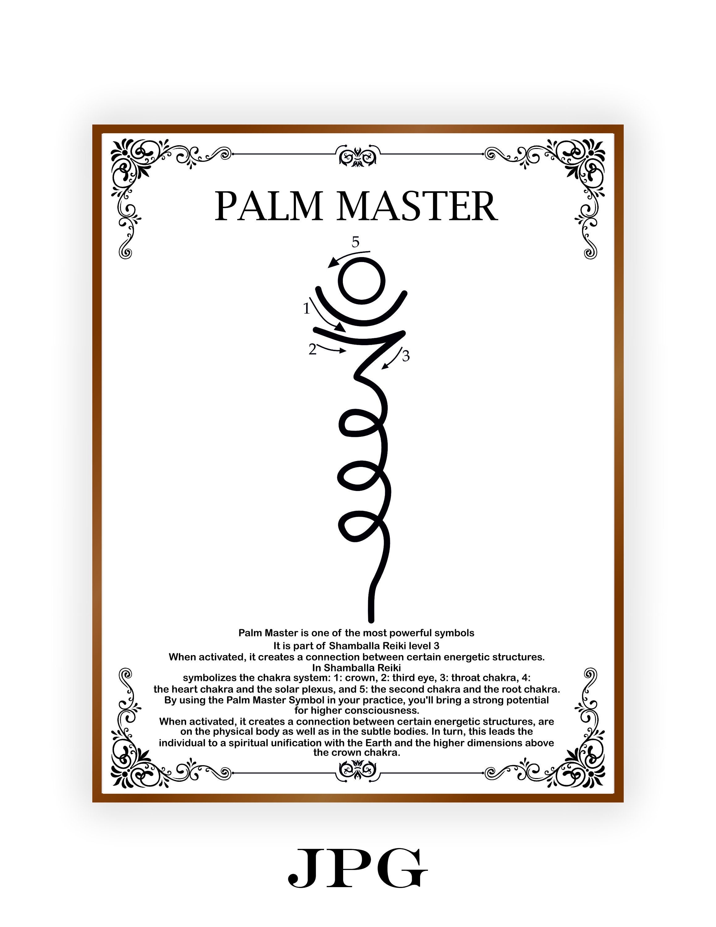 Palm Master Shamballa Symbol, You Will Learn to Draw Them 8.5x11 Inch ...