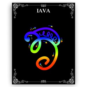 IAVA Symbol Karuna, You Will Learn to Draw Them, Printable Size 8.5x11 ...