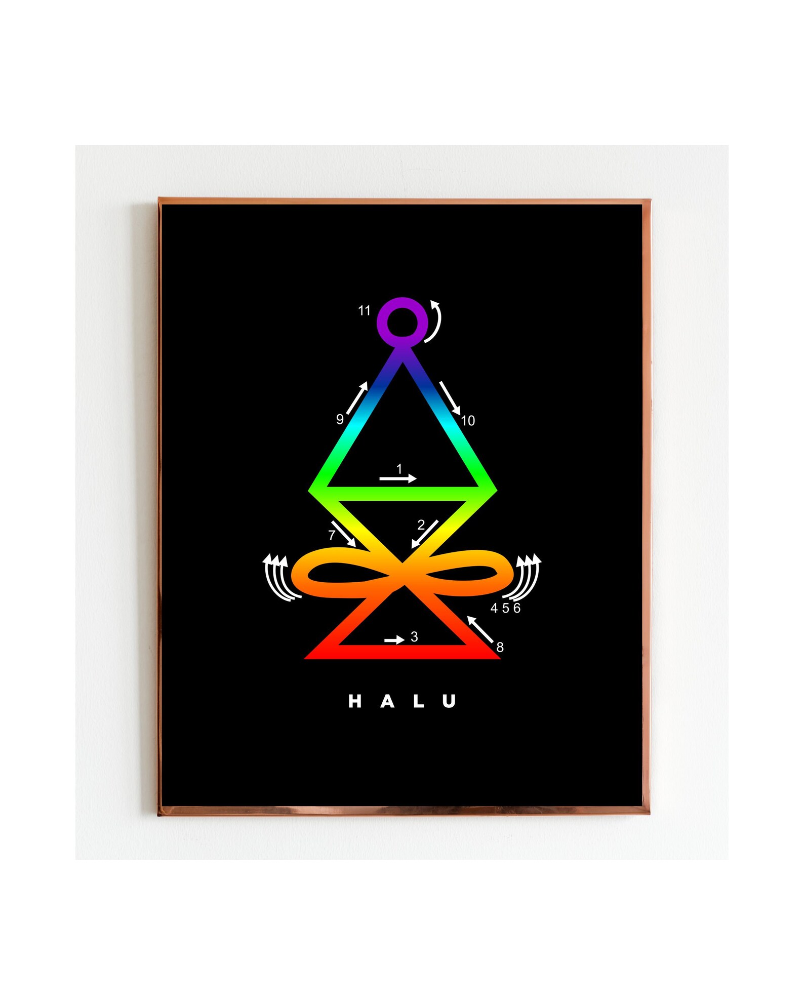 HALU Symbol Reiki Symbol You Will Learn to Draw Them - Etsy