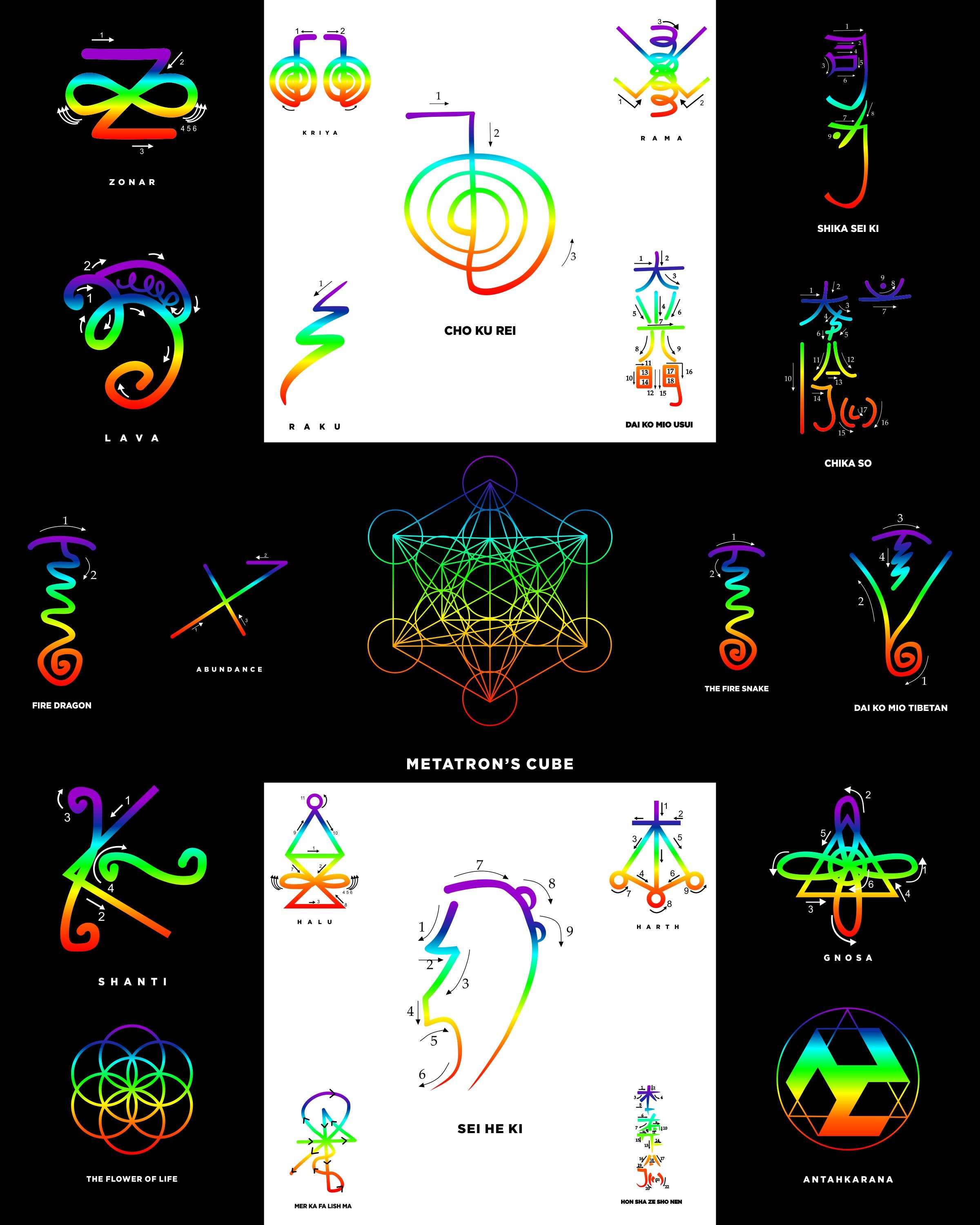 Reiki Symbols Pack, 25 Symbols, Reiki, Karuna and Shamballa Symbols - Etsy