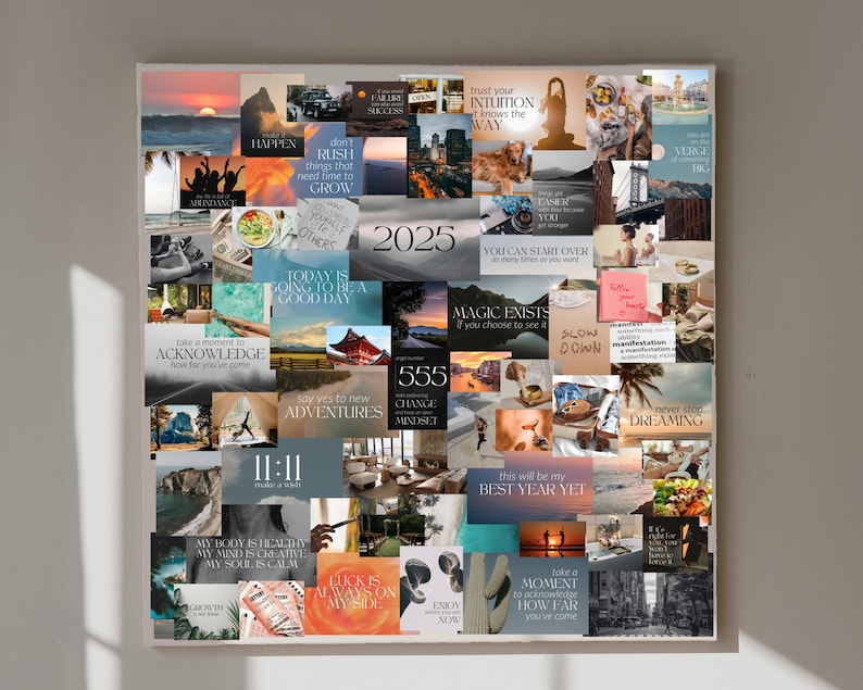 2025 Vision Board Kit | 50+ Printable Pages (PDF) | 300+ Images ...