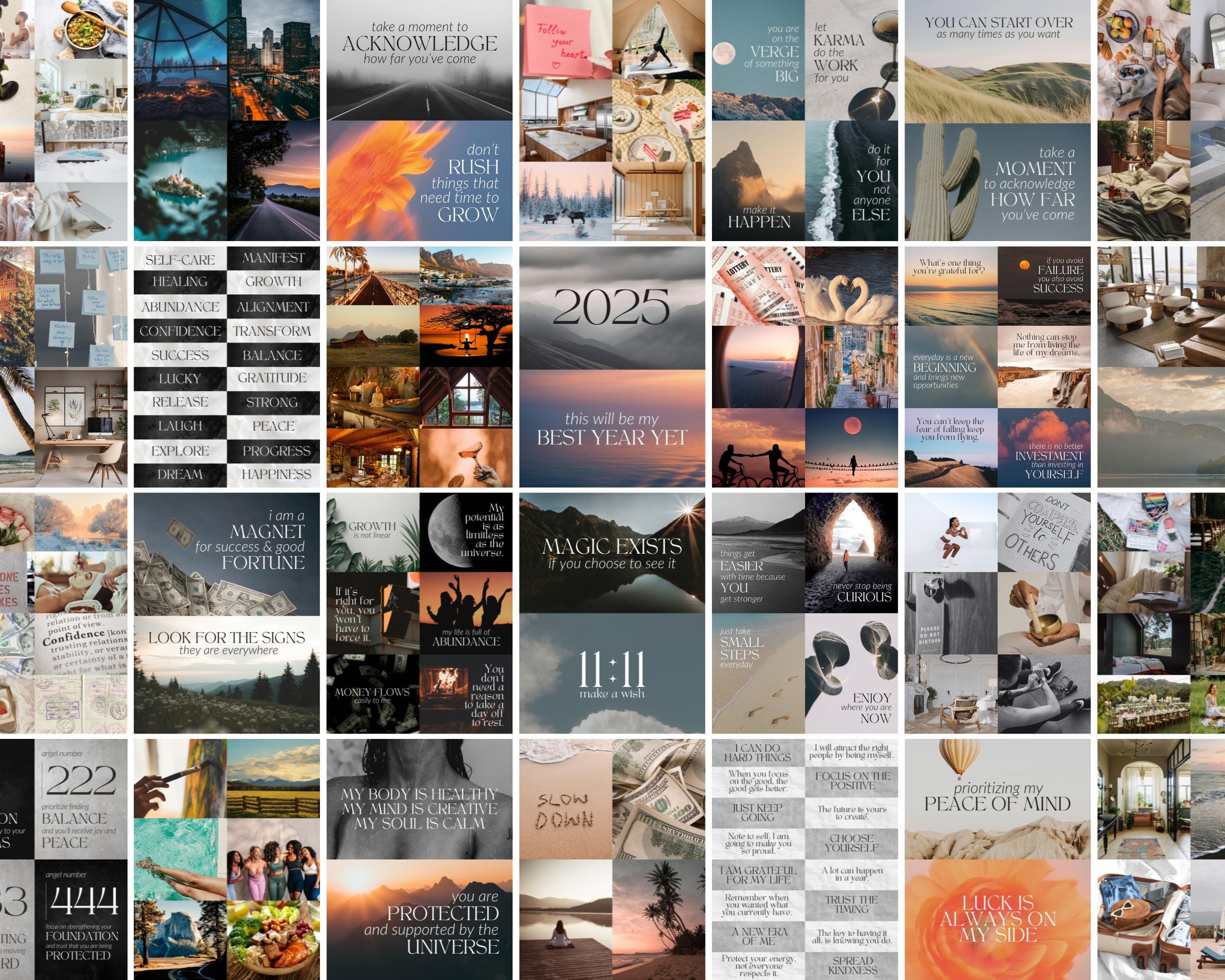 2025 Vision Board Kit | 50+ Printable Pages (PDF) | 300+ Images ...