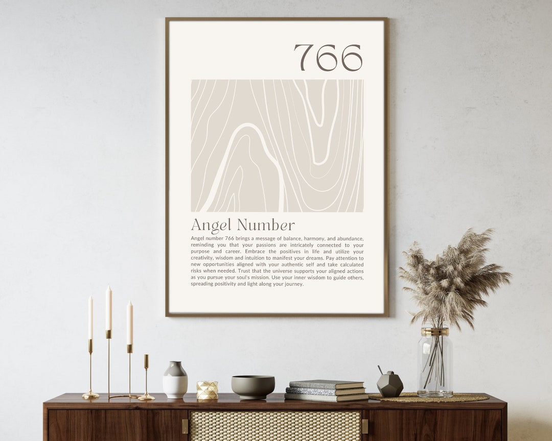Custom Angel Number Wall Art Print | Numerology Poster | Gifts for Her ...