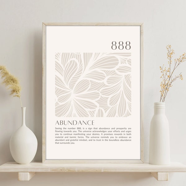 888 Poster - Etsy