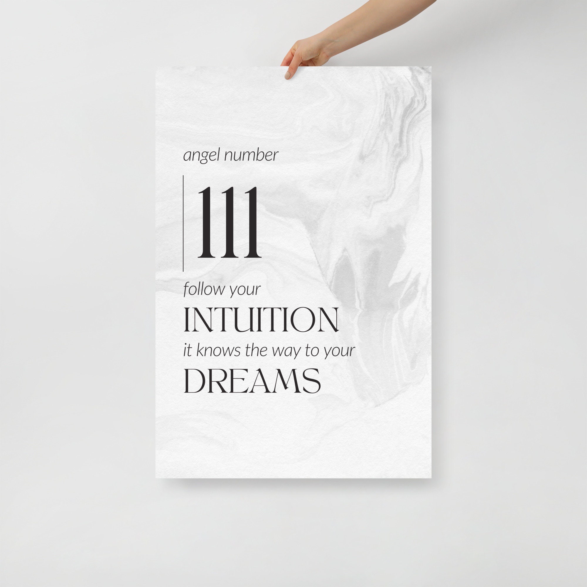 111 Angel Number Poster Numerology Wall Art Minimalist - Etsy