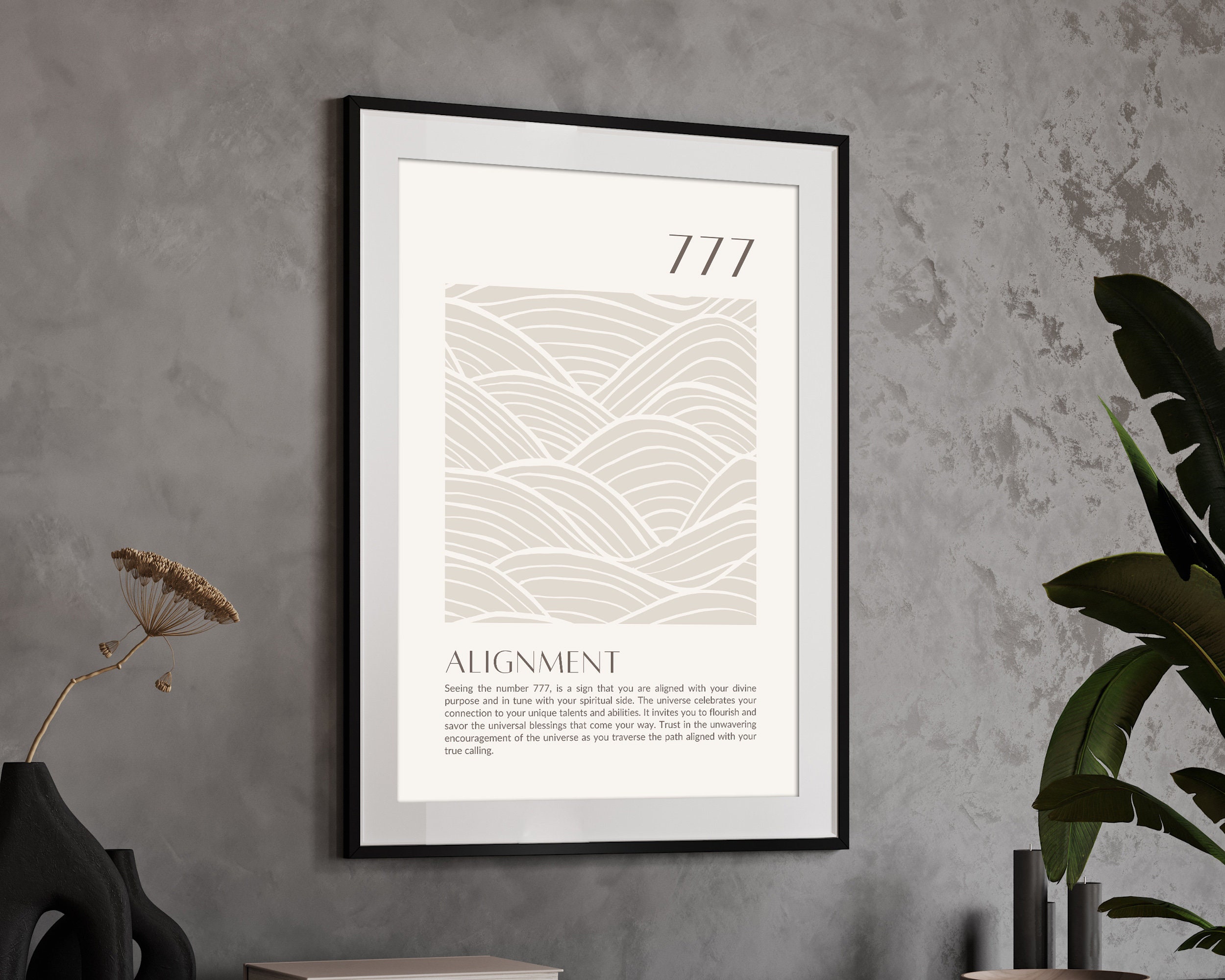 Angel Number 777 alignment Printable Art Spiritual Home Decor ...
