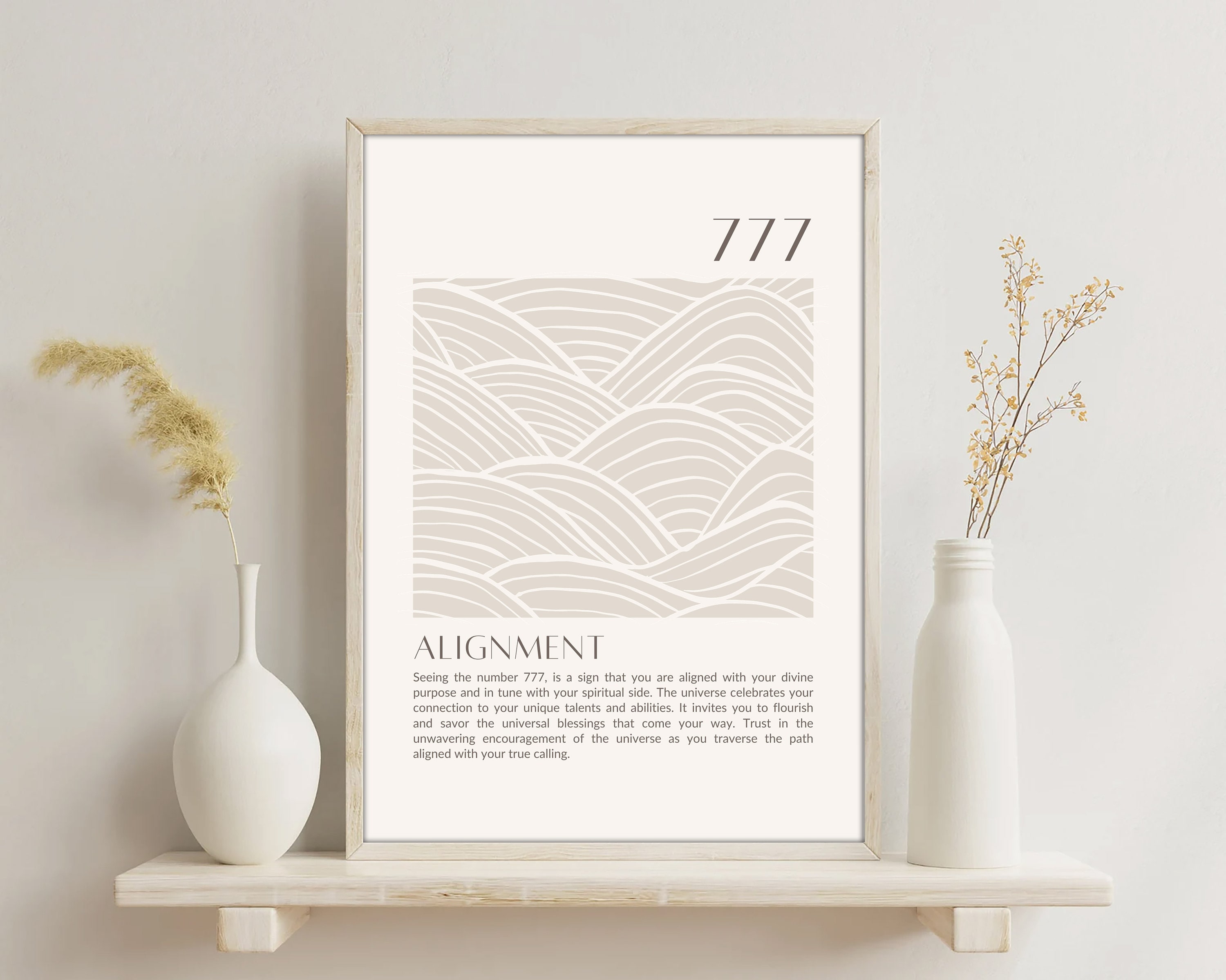 Angel Number 777 alignment Printable Art Spiritual Home Decor ...