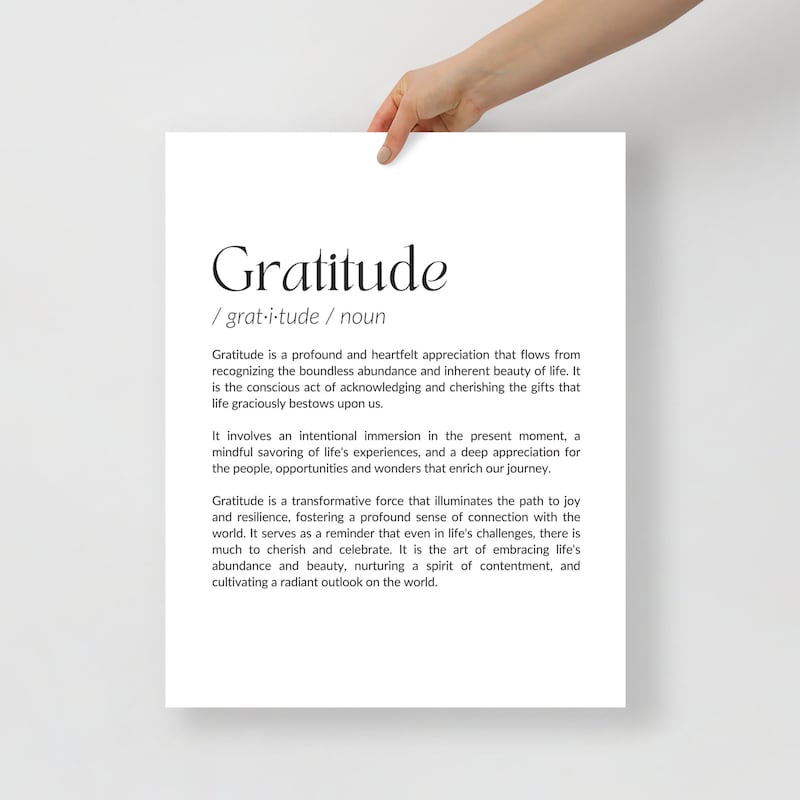 Gratitude Print - Etsy