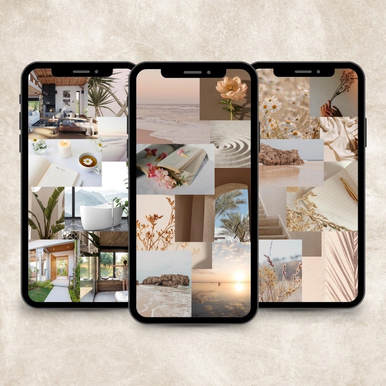 Phone Wallpapers Mood Board Backgrounds Set of 10 - Etsy