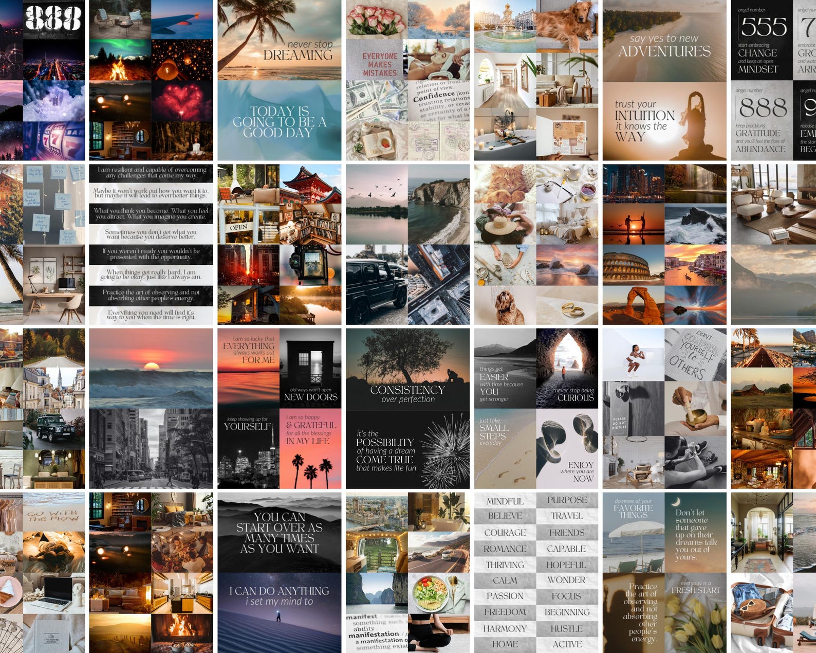 2025 Vision Board Kit | 50+ Printable Pages (PDF) | 300+ Images ...