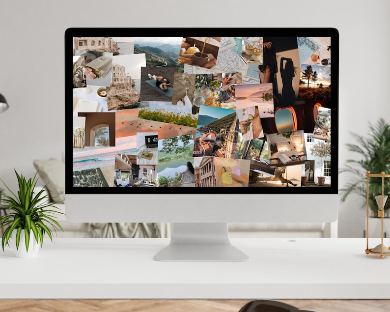 Desktop/laptop Wallpapers | Vision Board Collection | 4 Pack | Instant ...