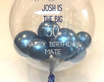 50th Birthday Helium Balloons - Etsy UK
