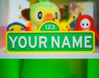 Sesame Street Personalized Sign - Etsy