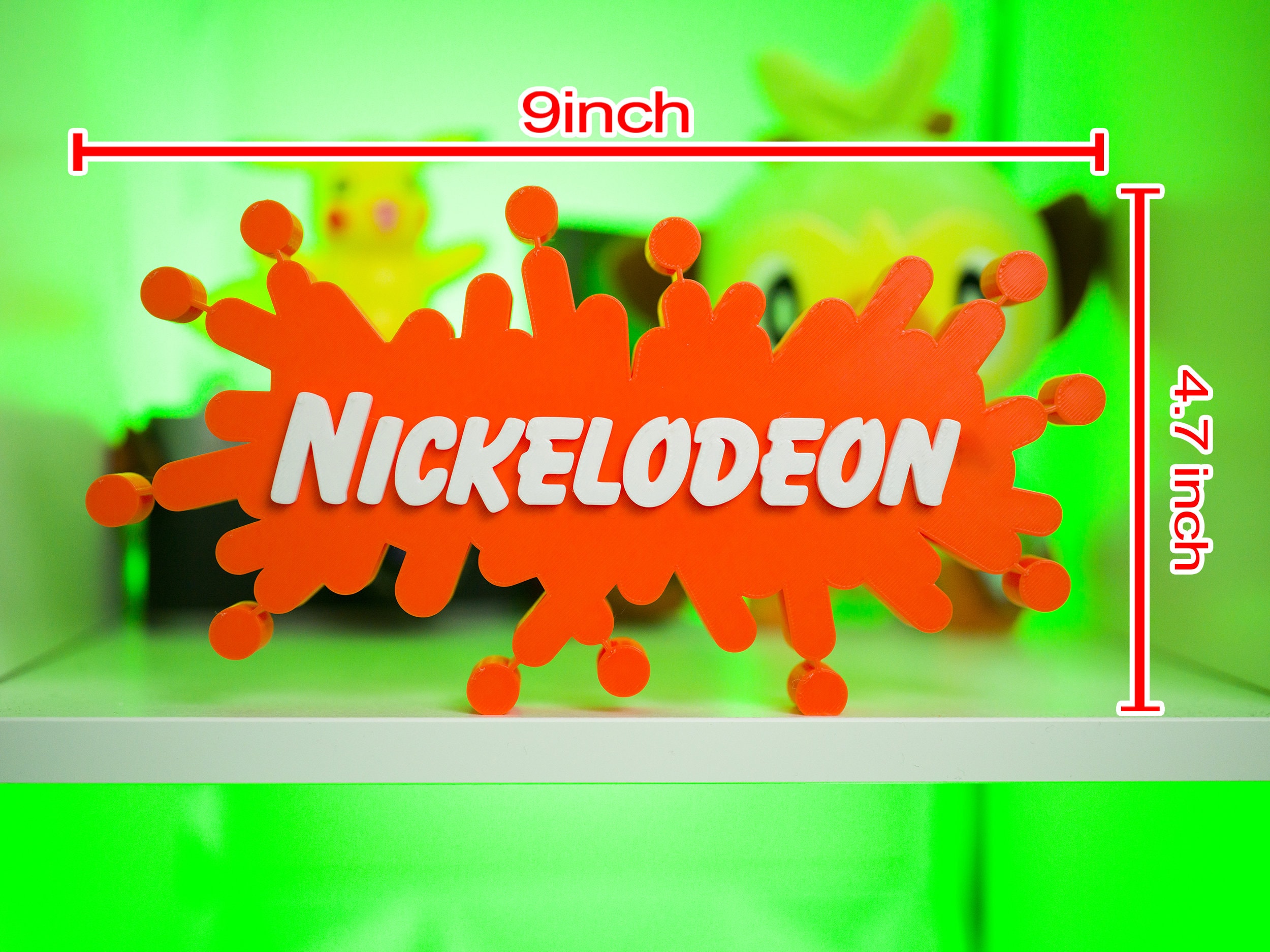 Nickelodeon Old School SPLAT Sign Shelf Decoration 3D Print - Etsy Canada