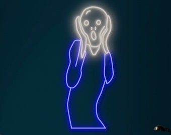 The Scream Neon Sign - Etsy