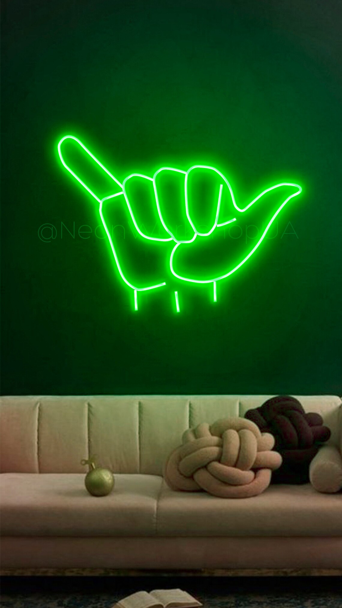Shaka LED Neon Sign / Wall Decor - Etsy