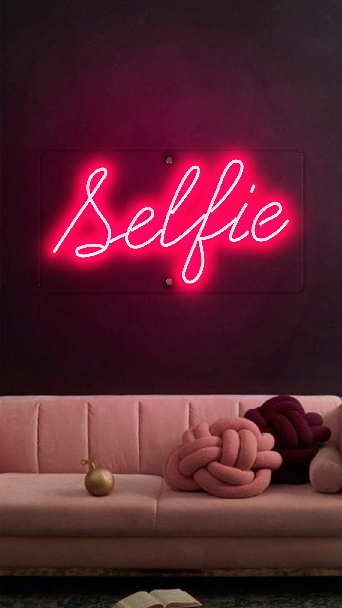 Selfie LED Neon Sign / Beauty decor | Etsy